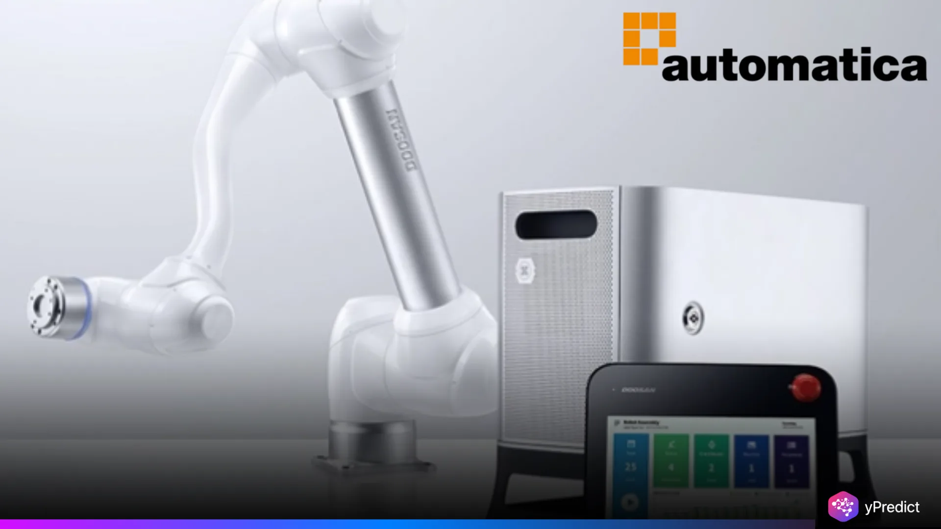 Doosan, automation, debuts smart robots at Automatica 2025