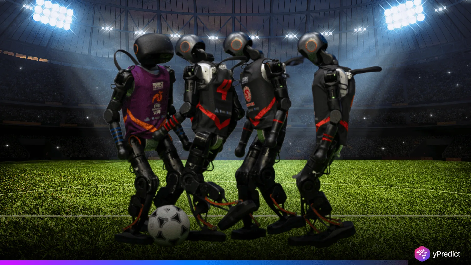 China Kicks Off Humanoid Robot Soccer League in Beijing Stadium
