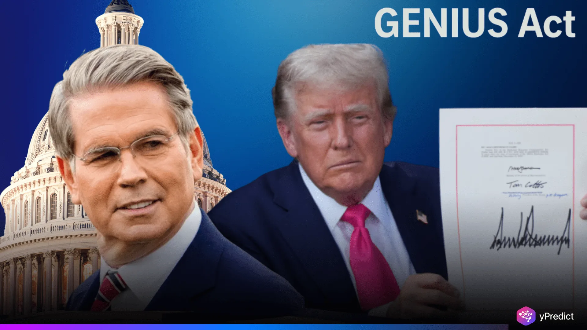 Trump Signs GENIUS Act as Treasury Chief Reacts to Milestone Law