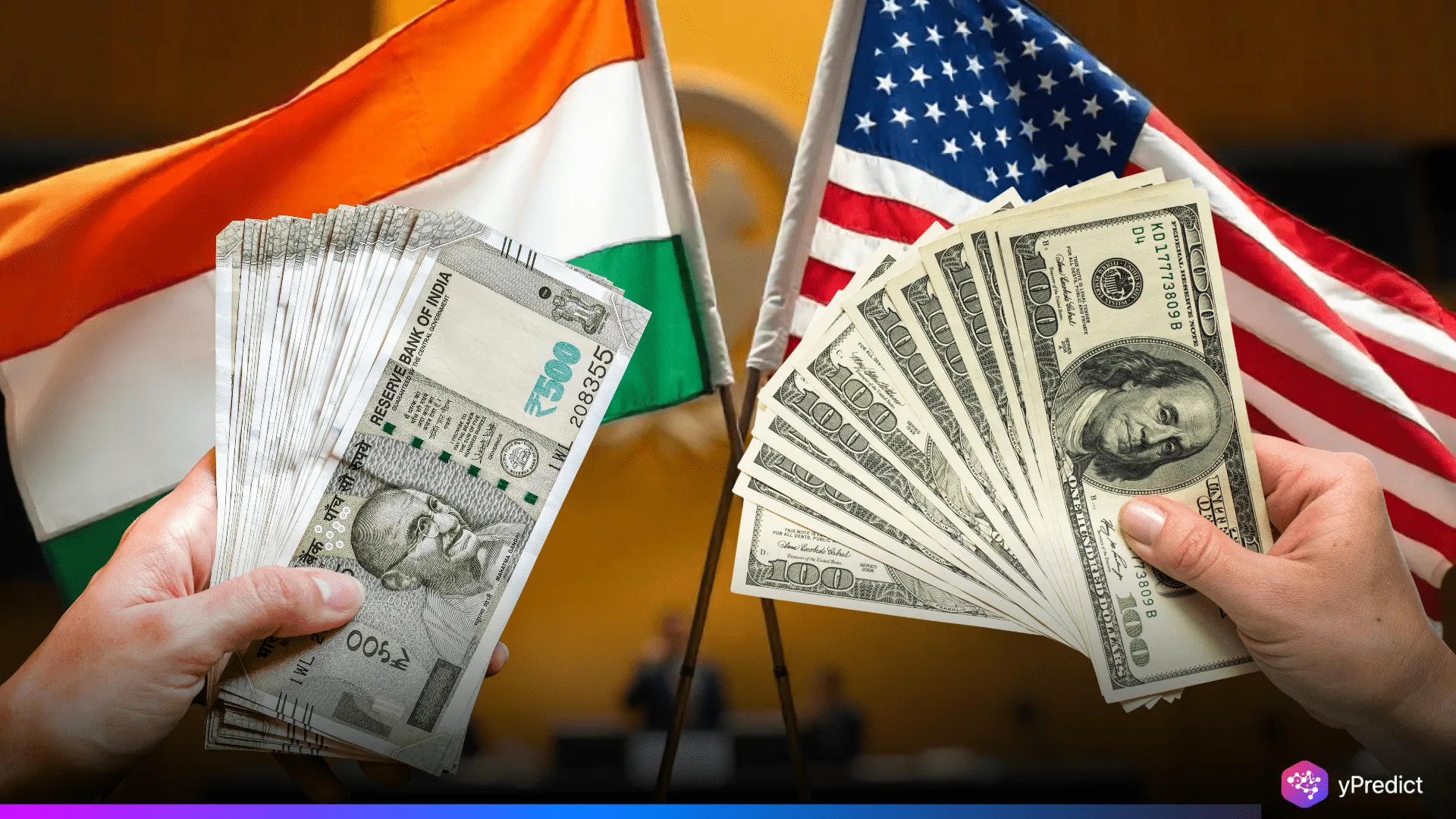 Rupee Falls to ₹87.98 Amid USD/INR Trend Surge
